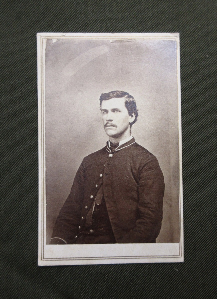 CDV – L.H. Stockbridge 1st Mass Cavalry SOLD | J. Mountain Antiques
