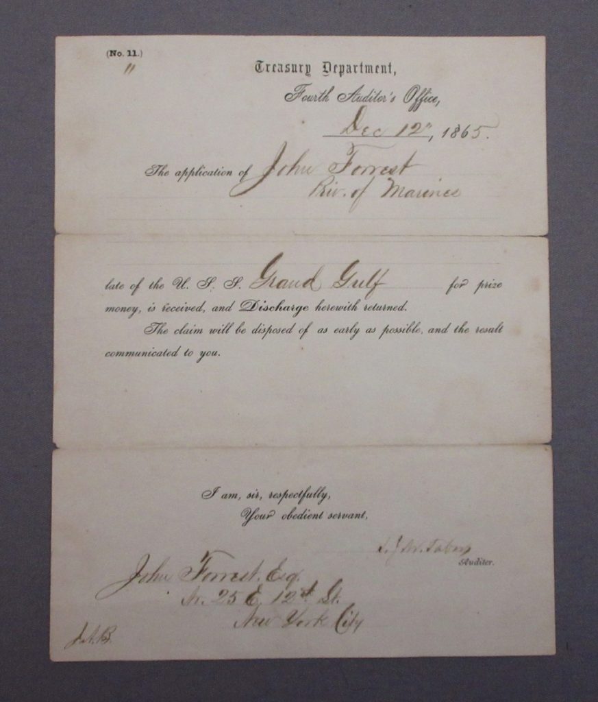 Rare Civil War USMC Discharge Signed by Commandant Jacob Zeilin SOLD ...
