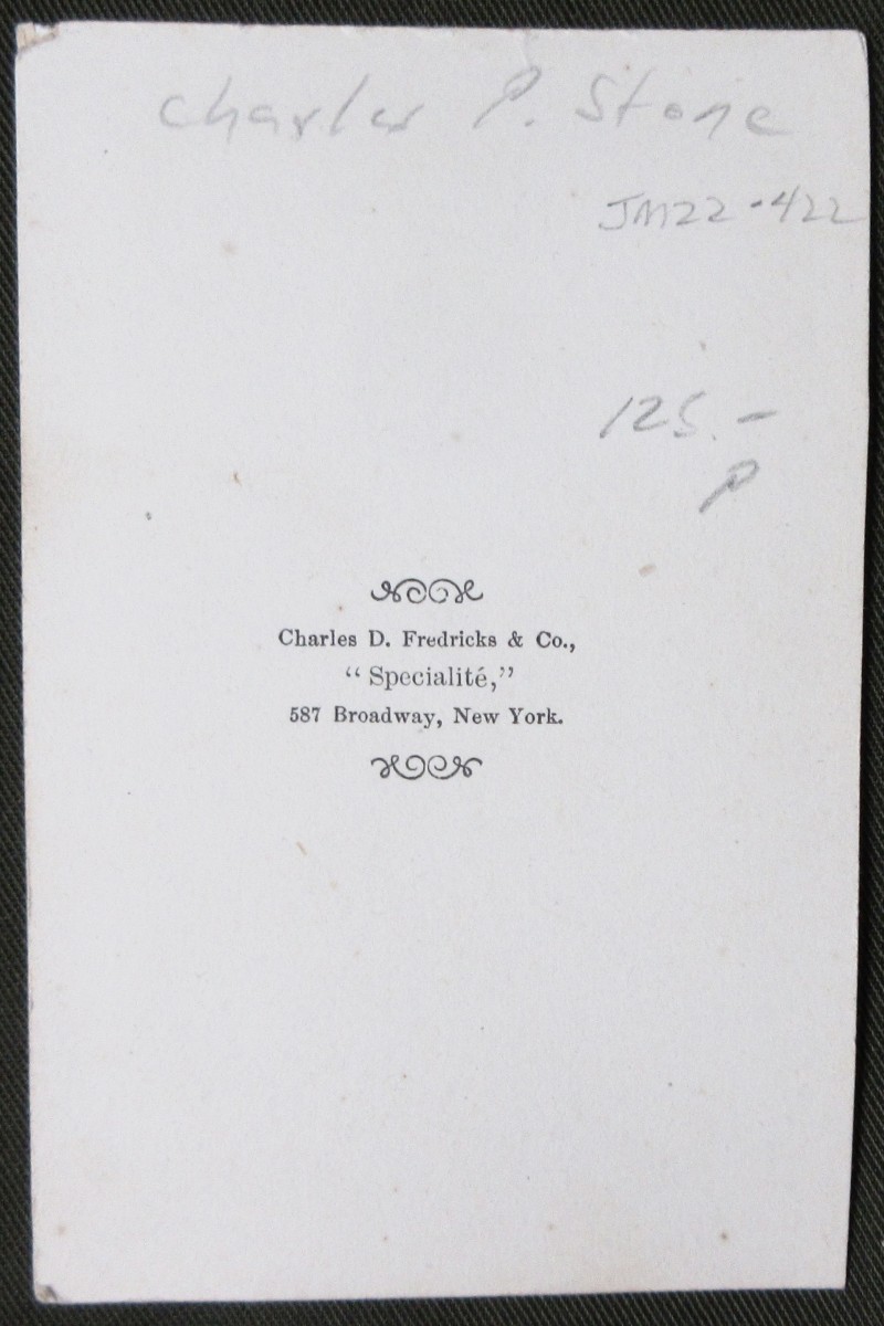 CDV – Colonel Charles P. Stone, – SOLD | J. Mountain Antiques