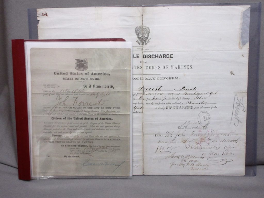 Rare Civil War USMC Discharge Signed by Commandant Jacob Zeilin SOLD ...