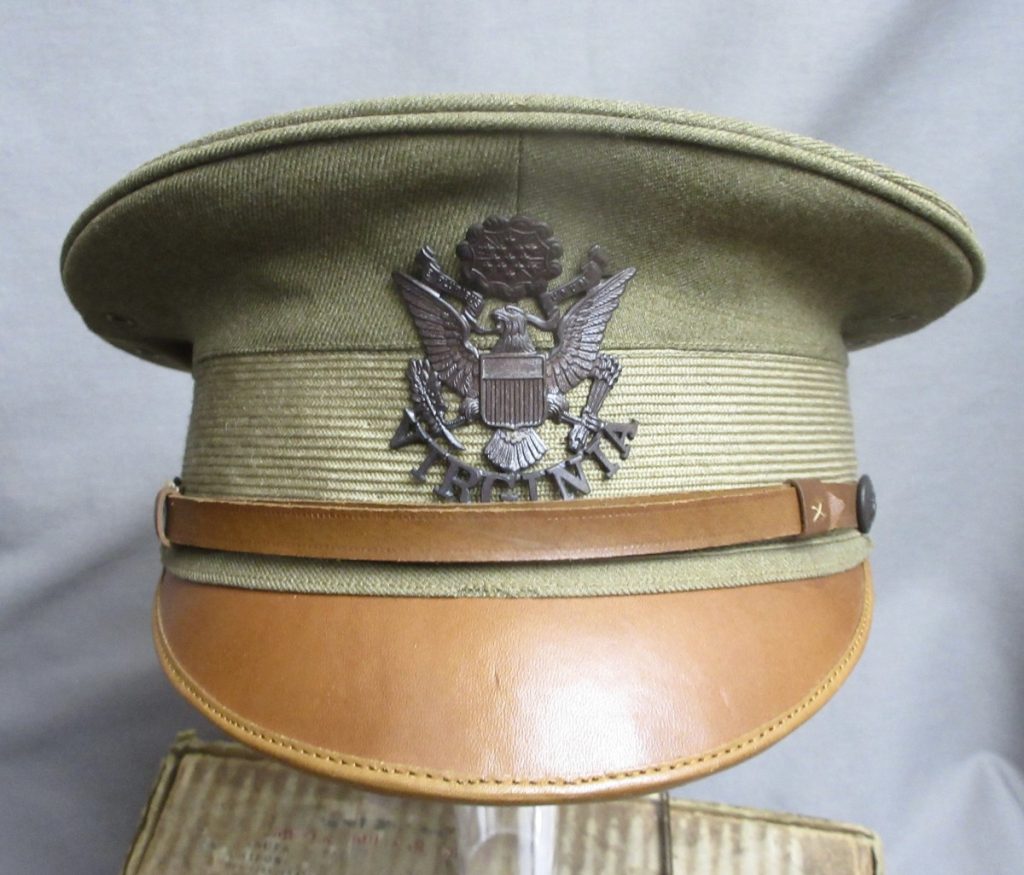 Virginia Officer’s Service Visor Cap In Box & Accoutrements Etc. SOLD ...