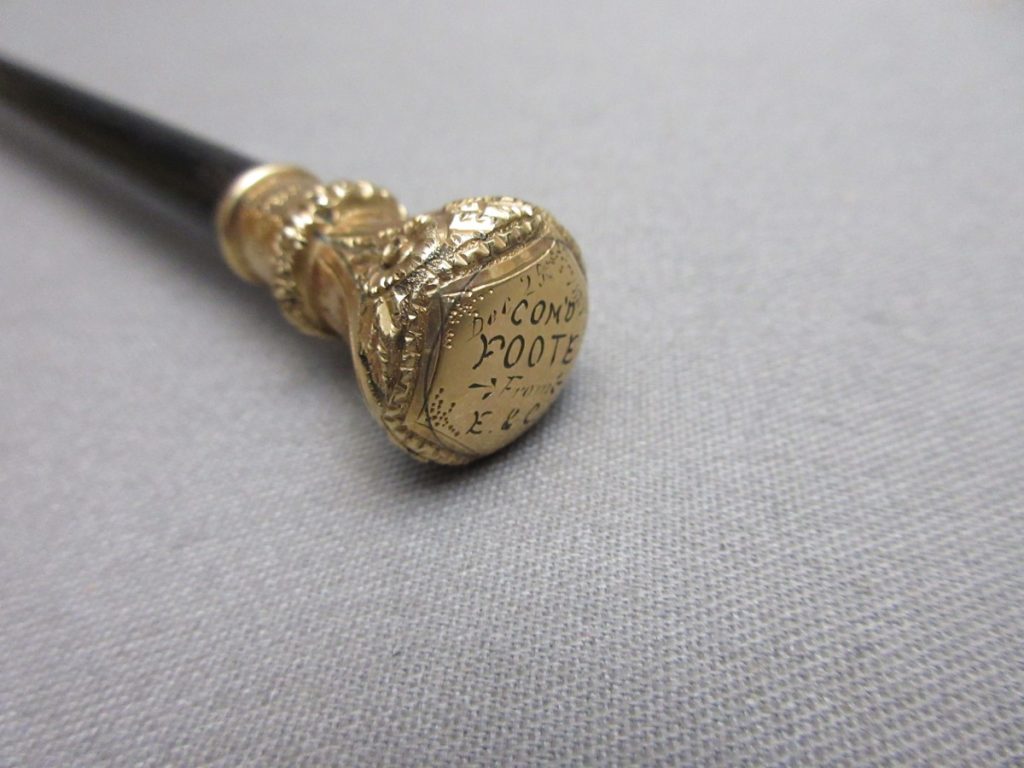 Gold Tipped Cane Belonging To Midget Charles Nestel Known As “Commodore ...