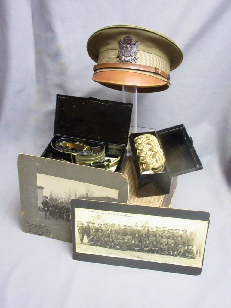 Virginia Officer’s Service Visor Cap In Box & Accoutrements Etc. SOLD ...