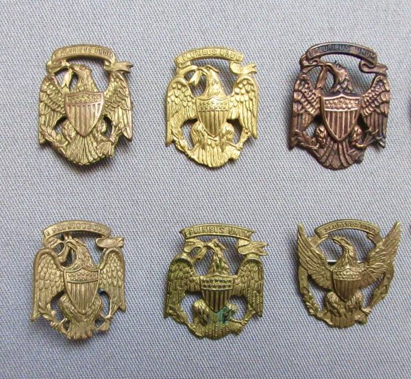 Collection of U.S. Army Shoulder Loop 1898 Pattern Eagles | J. Mountain ...
