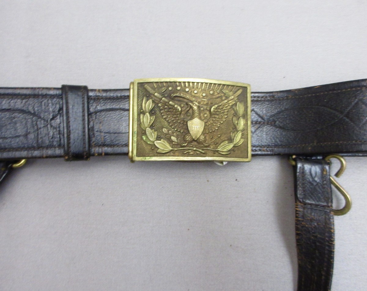 Indian Wars Era Officers Sword Belt Complete SOLD | J. Mountain Antiques