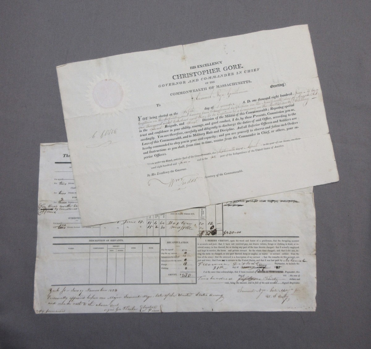 Massachusetts & U.S. Regular Artillery Officers Papers | J. Mountain ...