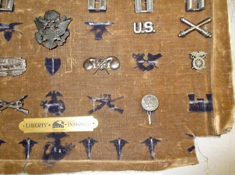 Liberty Insignia Display Board of WWI Insignia. – SOLD | J. Mountain ...