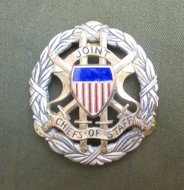 Joint Chiefs Of Staff Badge- Sterling – & Certificate For Lt. General ...