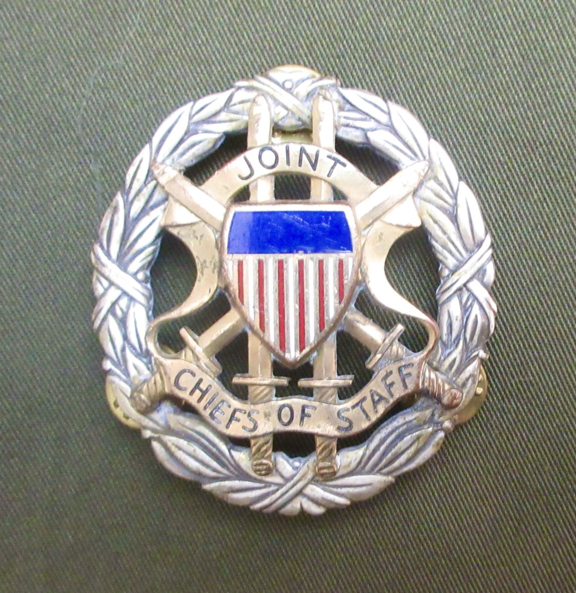 Joint Chiefs Of Staff Badge- Sterling – & Certificate For Lt. General ...