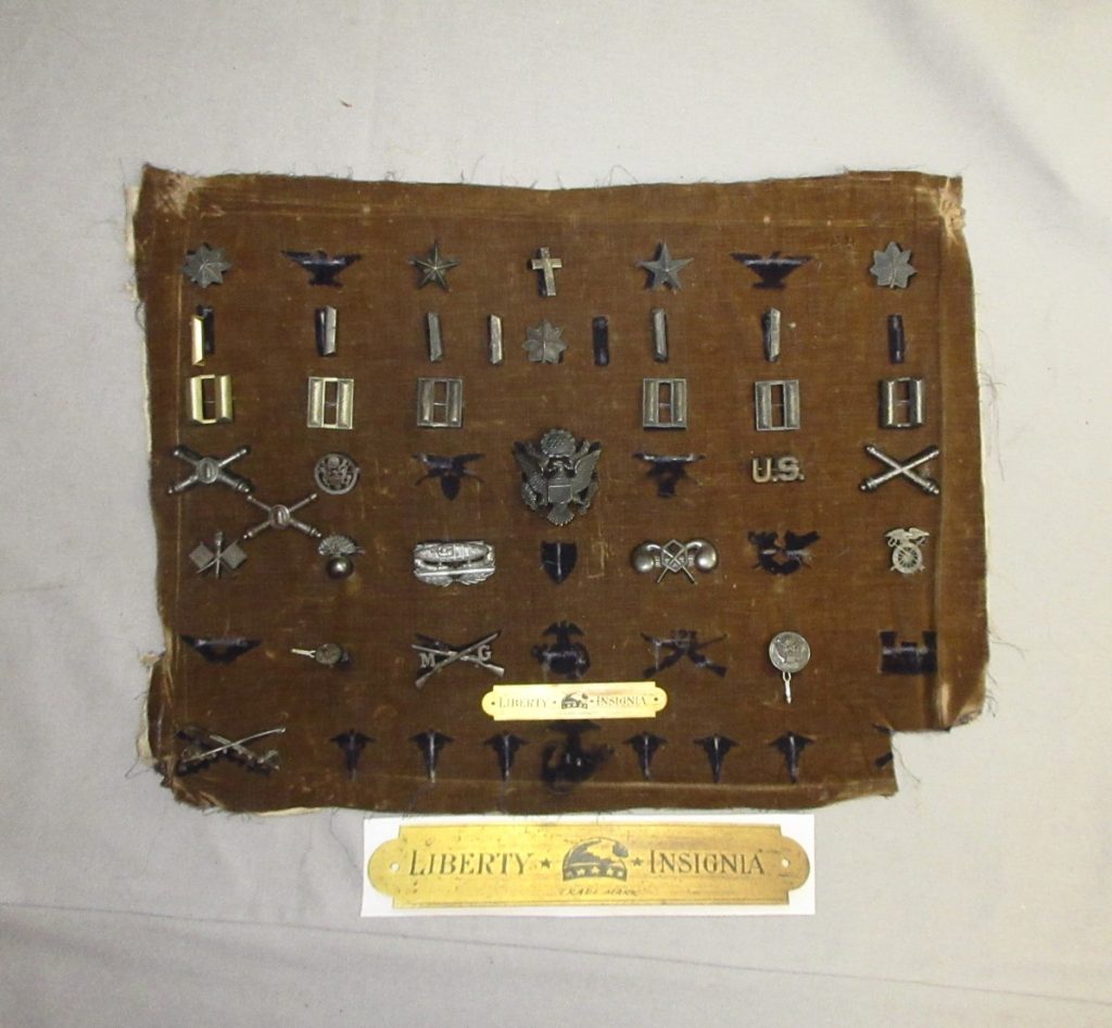 Liberty Insignia Display Board of WWI Insignia. – SOLD | J. Mountain ...