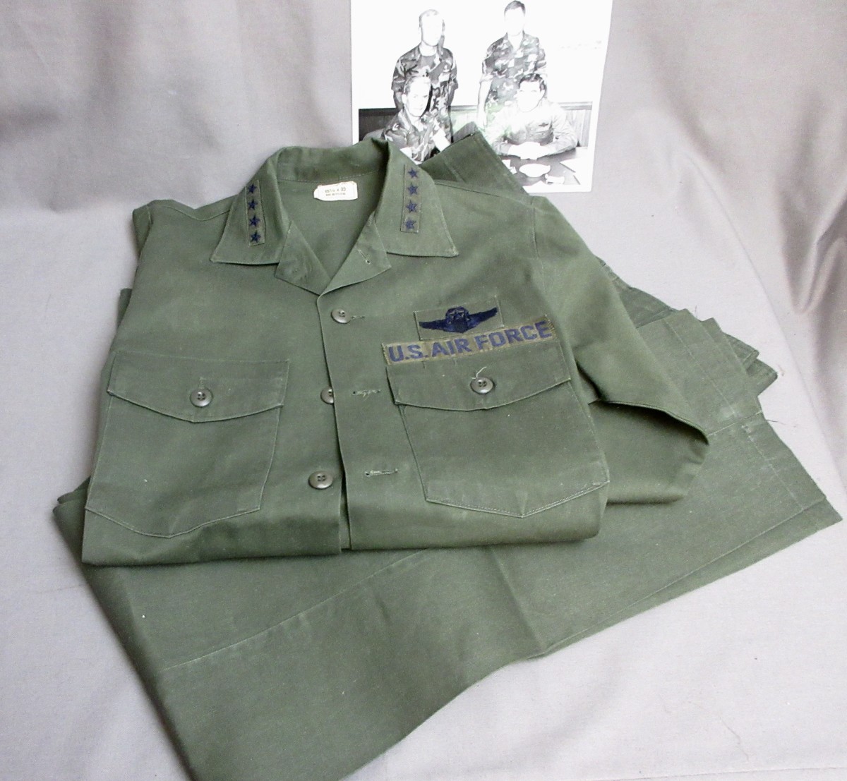 Air Force 4 Star General’s Fatigue Shirt & Pants – Gen. Richard L ...