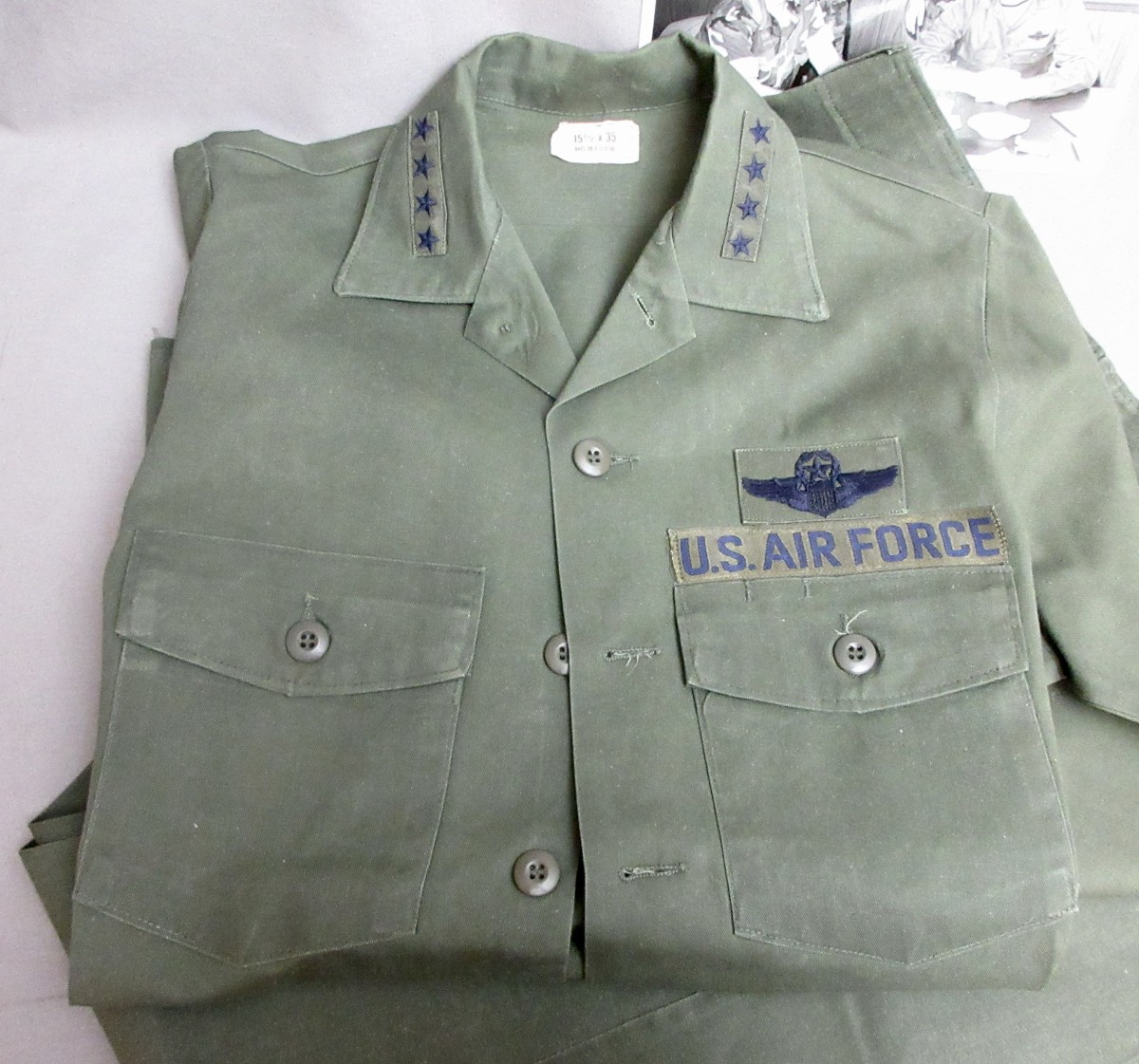 Air Force 4 Star General’s Fatigue Shirt & Pants – Gen. Richard L ...