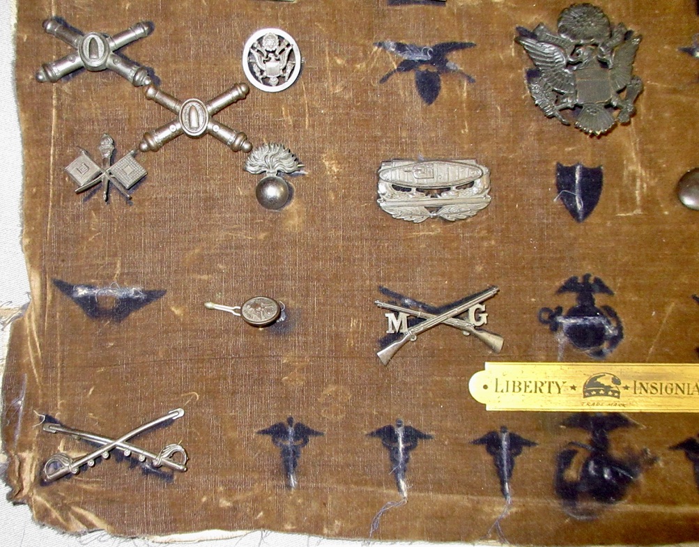 Liberty Insignia Display Board of WWI Insignia. – SOLD | J. Mountain ...