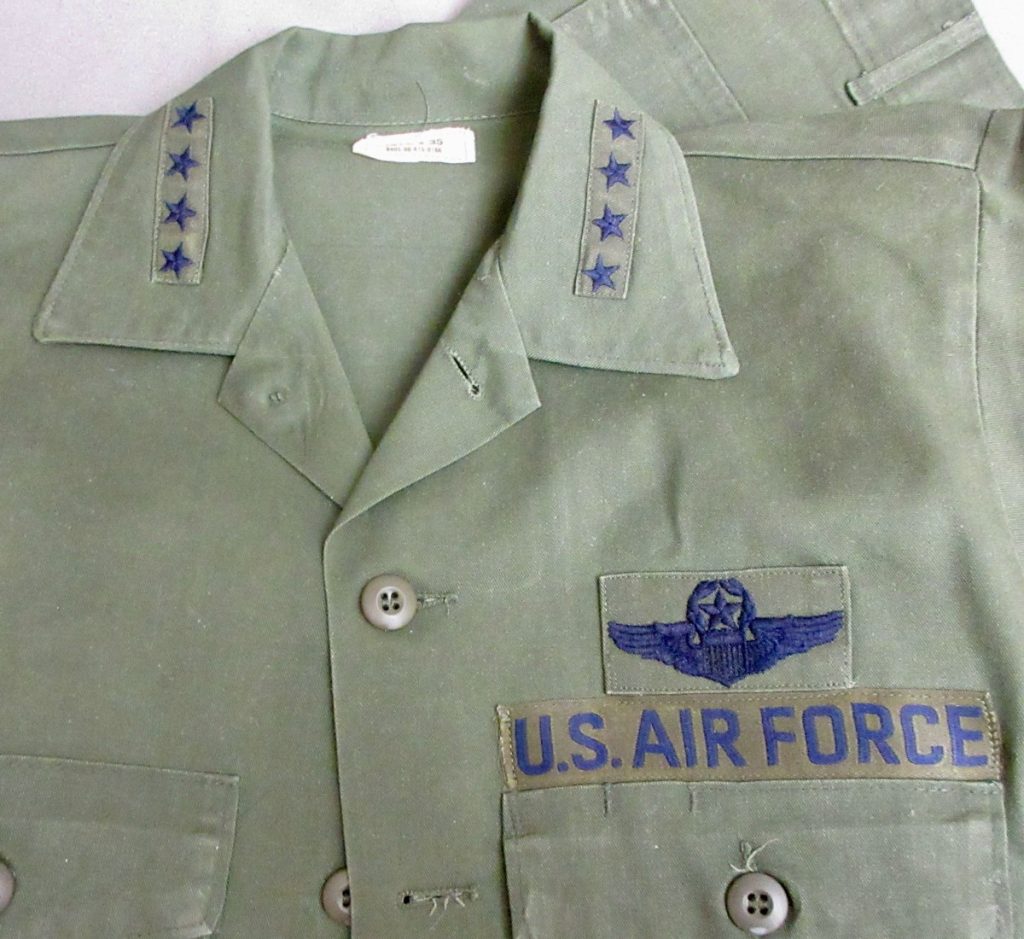 Air Force 4 Star General’s Fatigue Shirt & Pants – Gen. Richard L ...