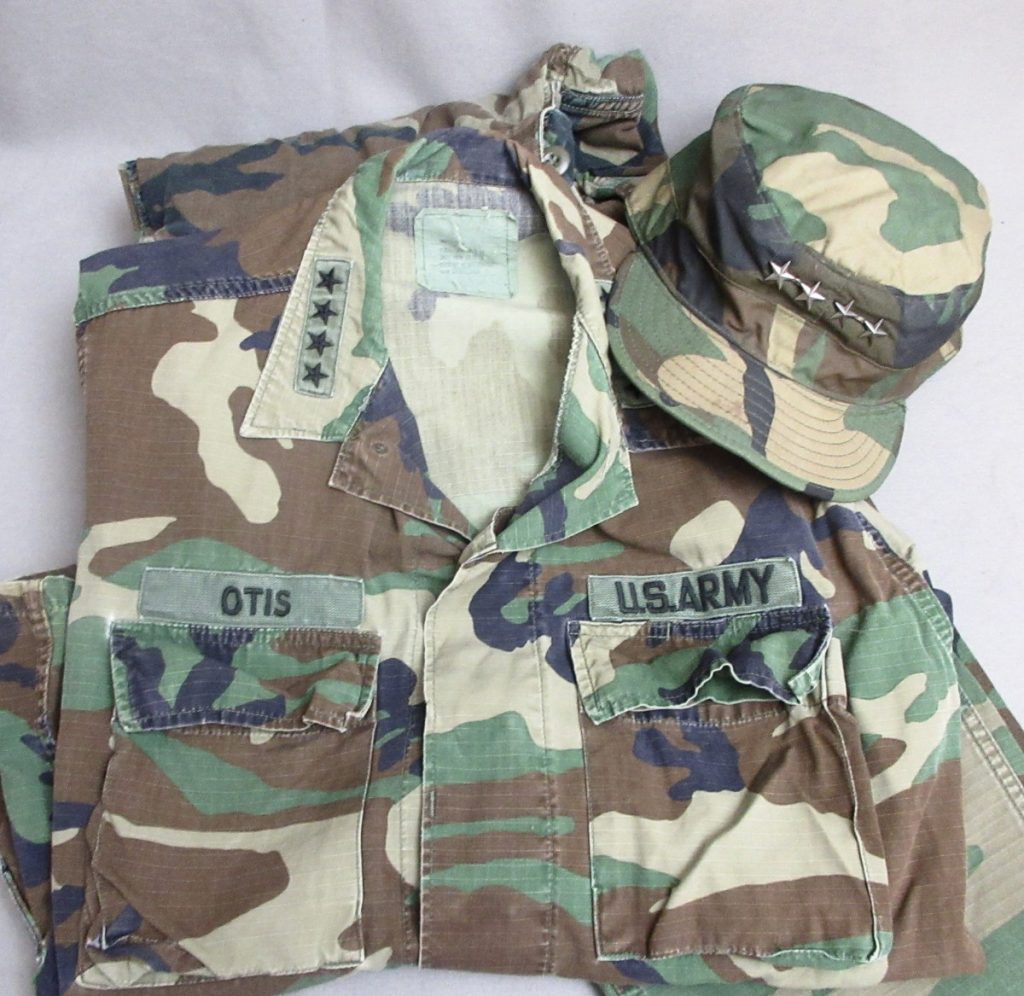 4 Star Army General Glenn K. Otis’ Camouflage Fatigues & Cap | J. Mountain Antiques
