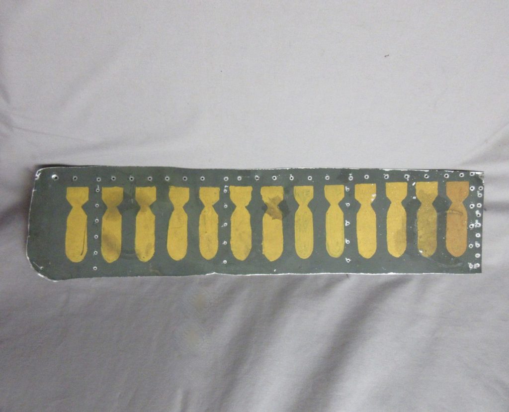 Section Of B-17/ B-24 Bomber Fuselage With 13 Hand Painted Mission ...