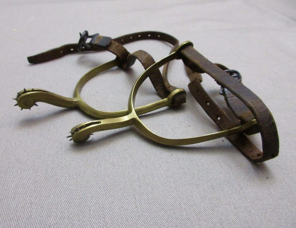 Early 19th Century Spurs With Original Buckles & Straps | J. Mountain ...