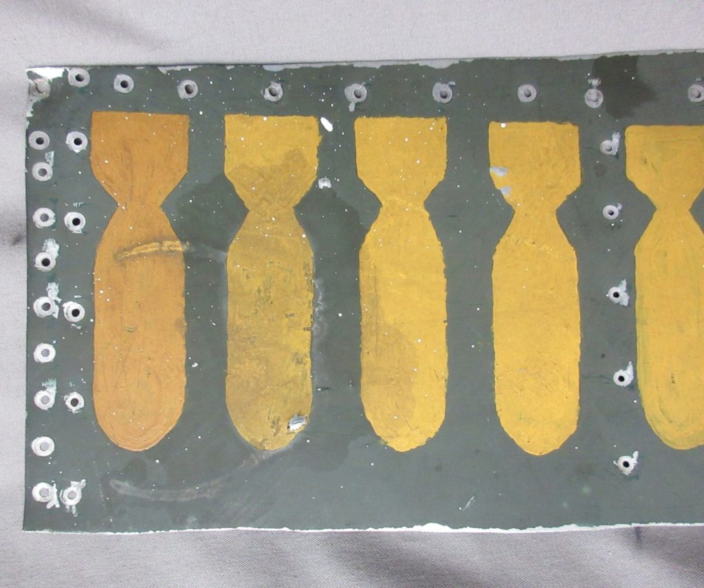 Section Of B-17/ B-24 Bomber Fuselage With 13 Hand Painted Mission ...