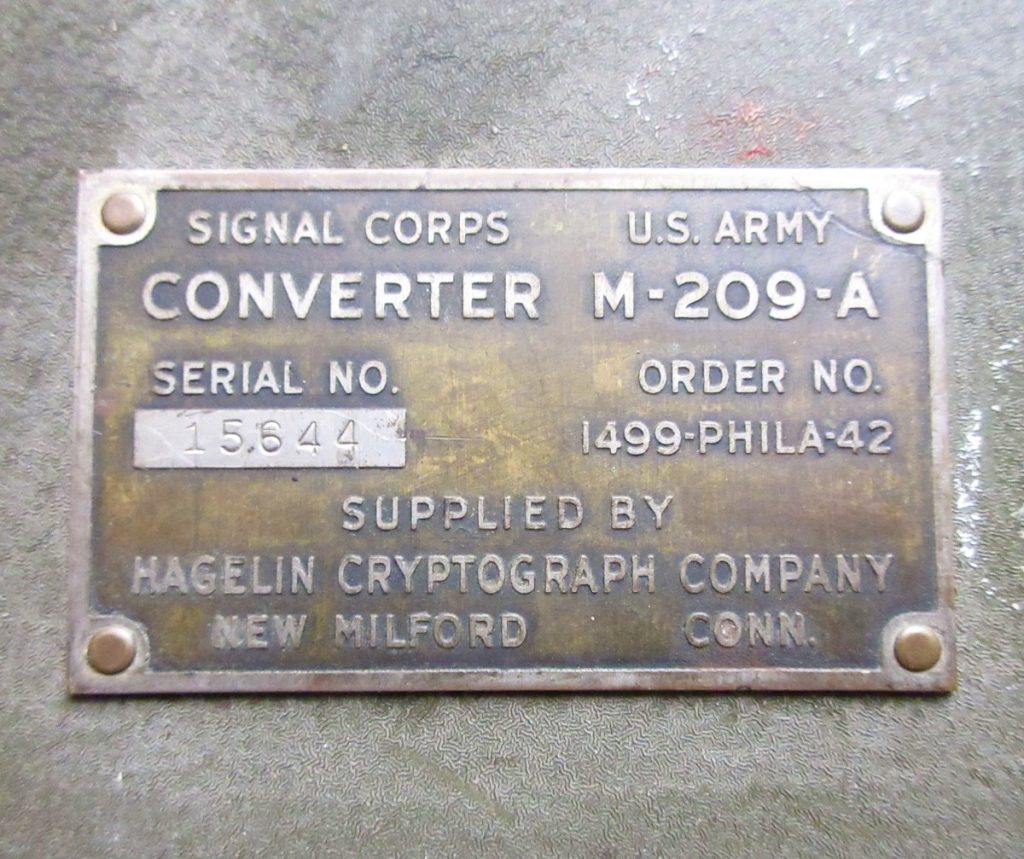 Code Converter M209-A (Cipher) Device – Case & Accessories -SOLD | J ...