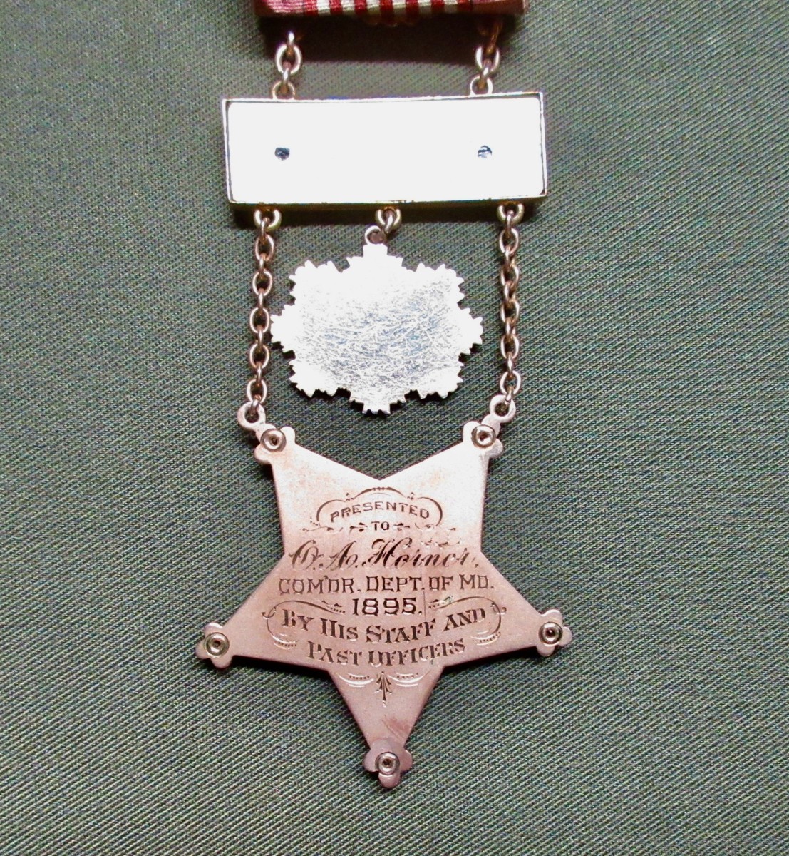 Major Horner’s Gold Presentation Department Commanders Badge. | J ...