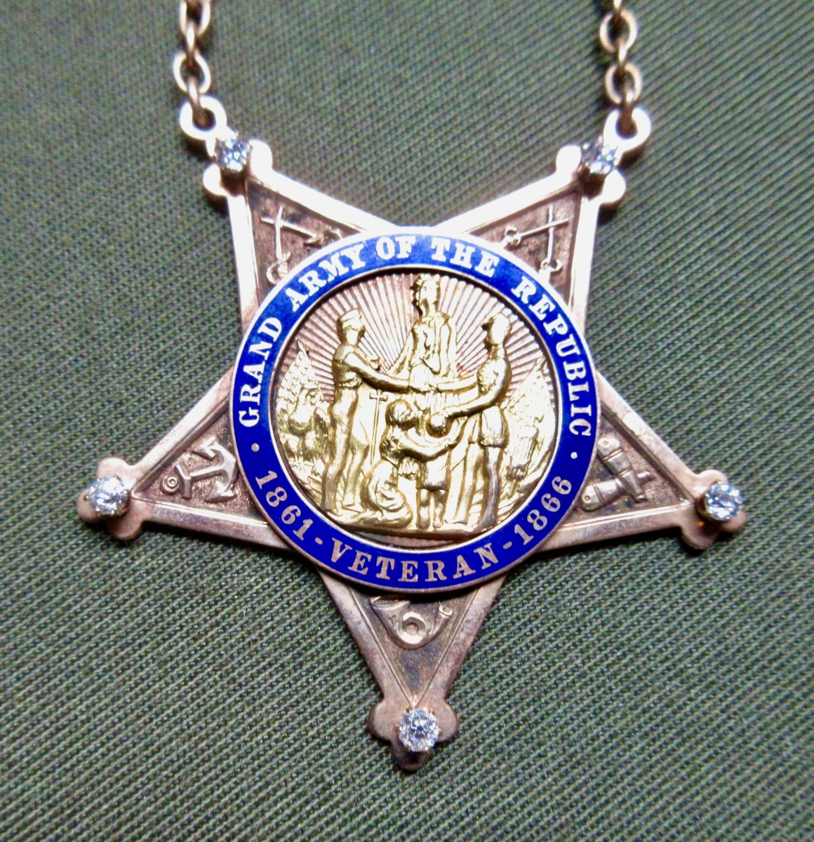 Major Horner’s Gold Presentation Department Commanders Badge. | J ...