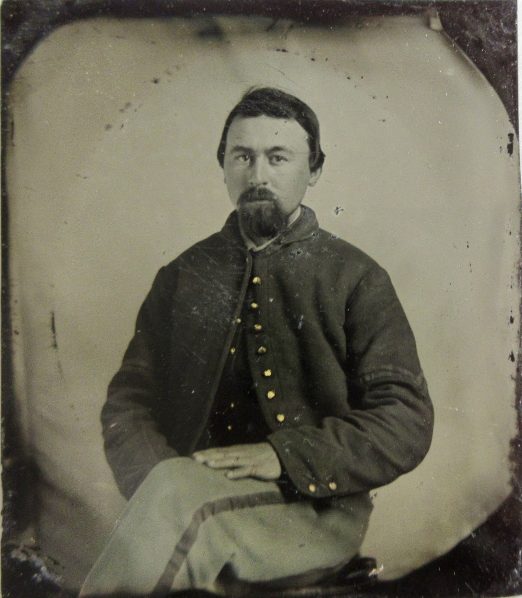1/6 Plate Ruby Ambrotype Of Oliver A. Horner – Cole’s (1st Potomac Home Brigade) – SOLD | J ...