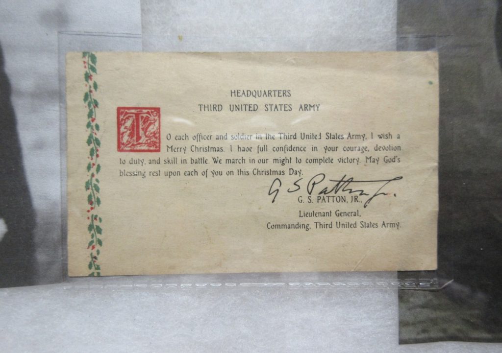 General George S. Patton’s “Weather Prayer” Card SOLD | J. Mountain ...