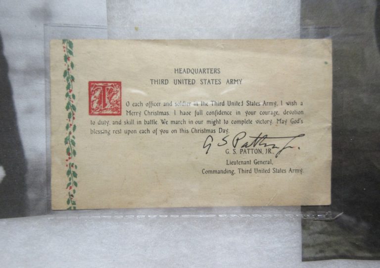 General George S. Patton’s “Weather Prayer” Card SOLD | J. Mountain ...