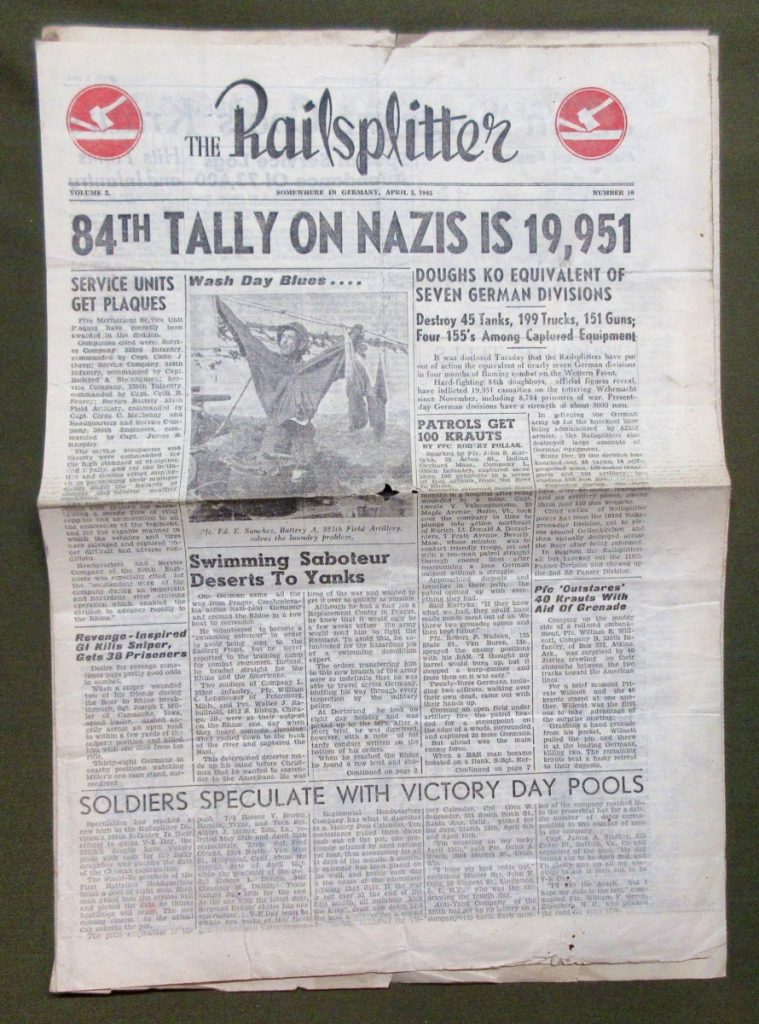 ID’D Co H 334th Infantry Regt- 84th “Railsplitters” ID’d Grouping SOLD ...