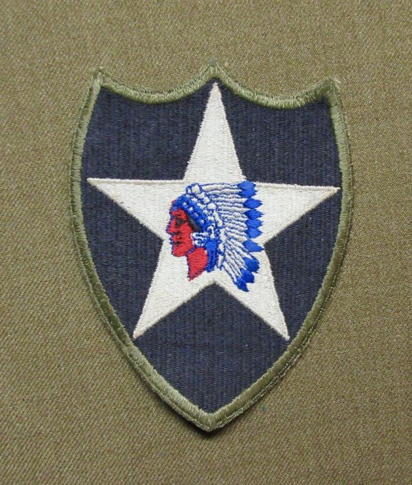 2nd Infantry Division Patch With OD Border | J. Mountain Antiques