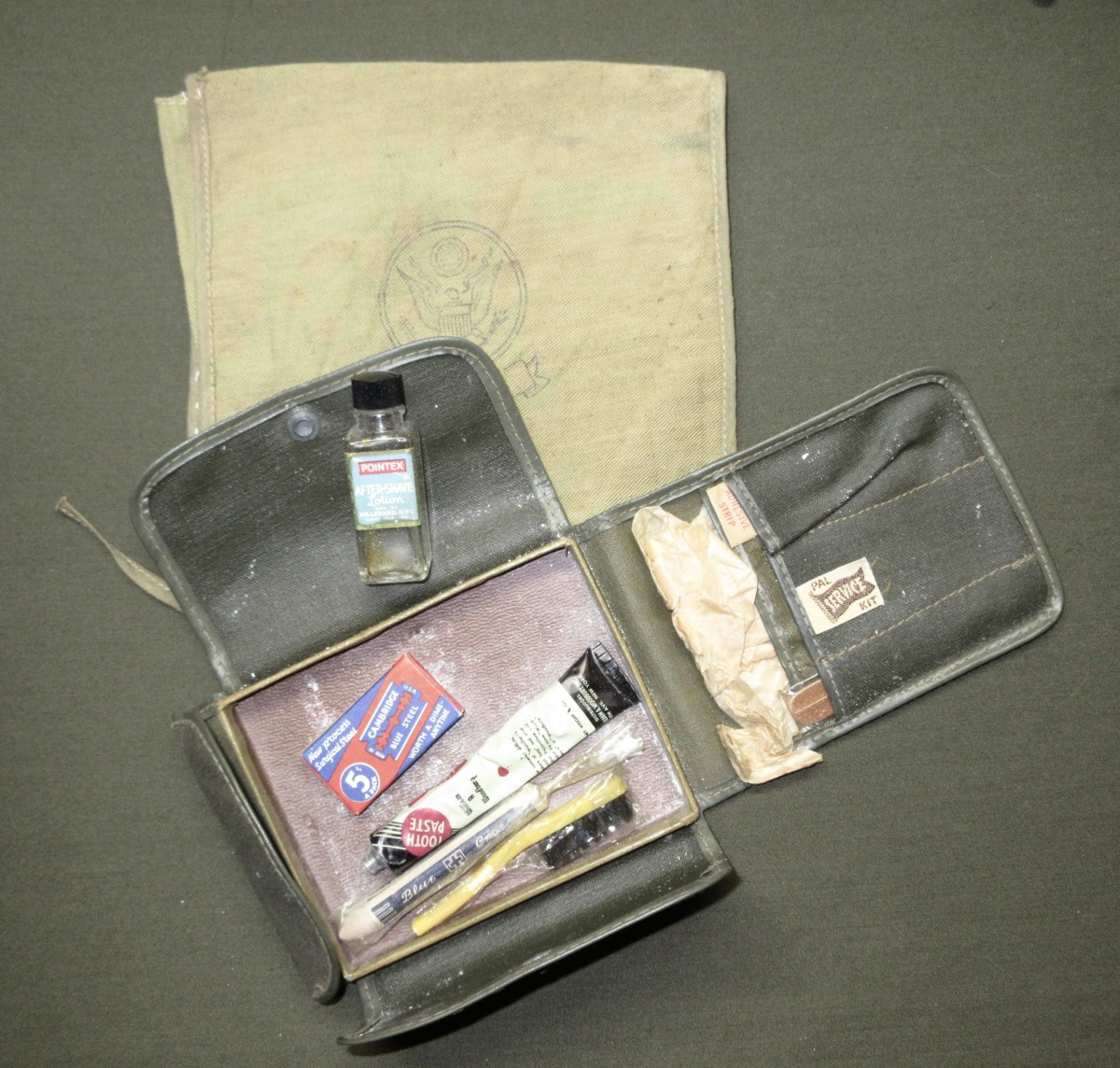 WWII GI’s Toiletry Kit and Accessory Bag SOLD | J. Mountain Antiques