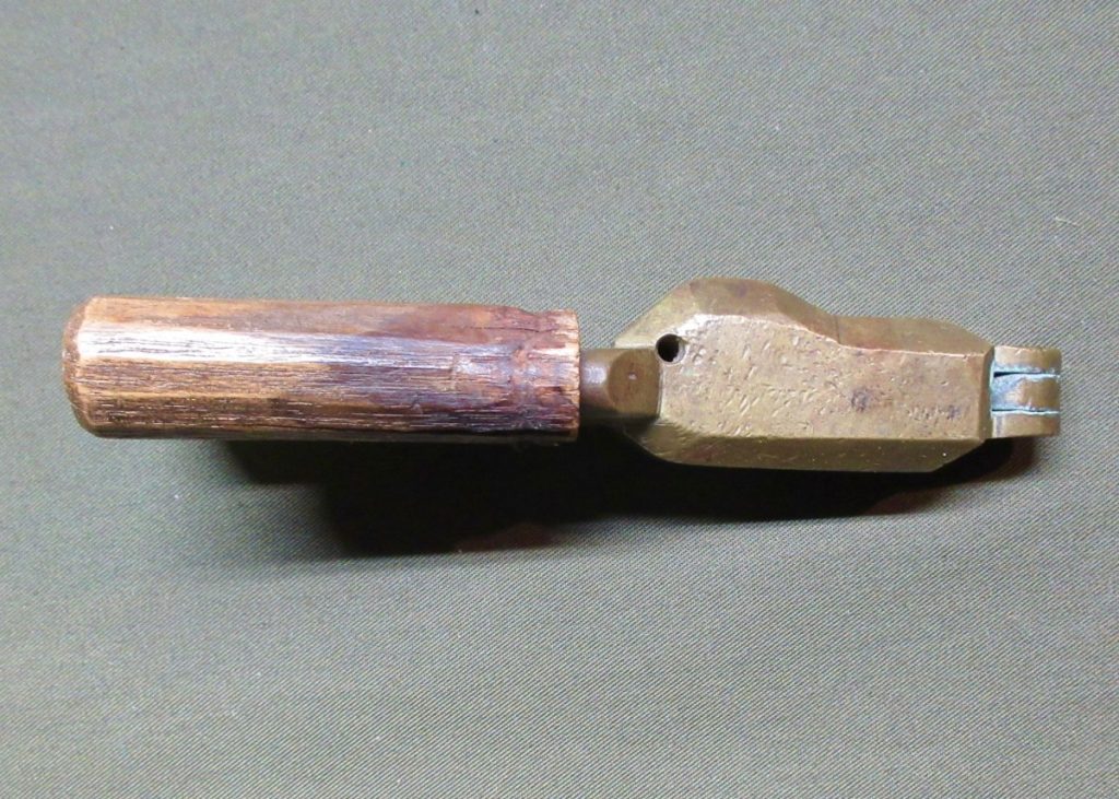 Brass Bullet Mold With Crude Wooden Handles, ID’d As Confederate ...