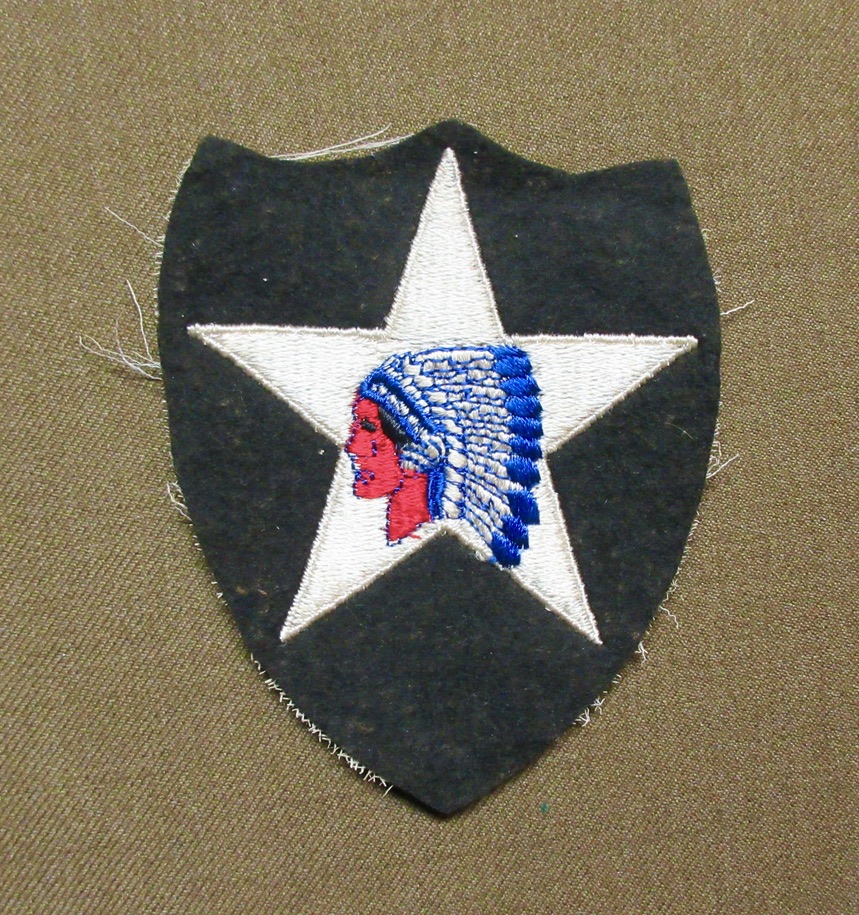 2nd Infantry Division Patch On Felt SOLD | J. Mountain Antiques