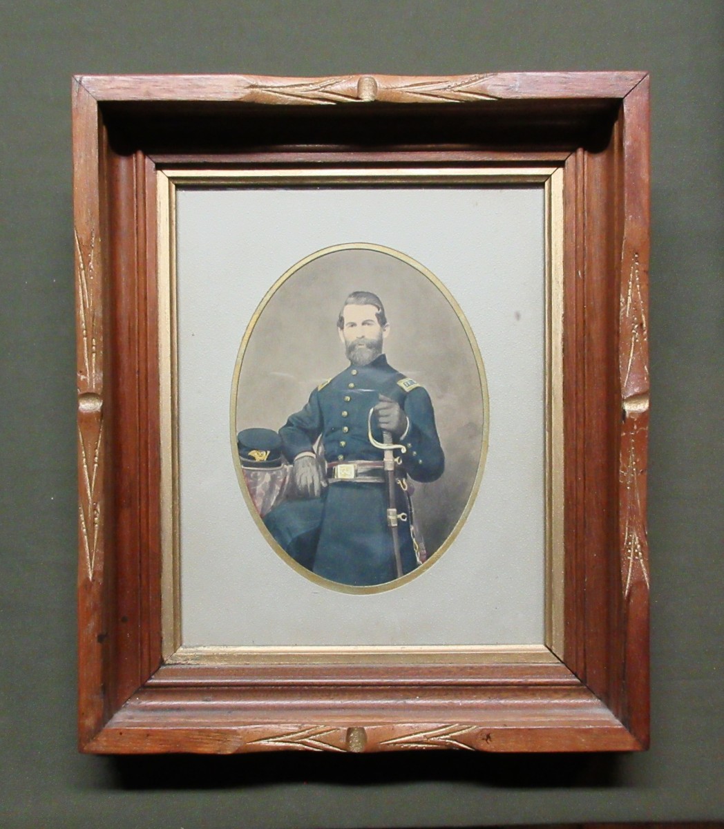 Framed Tinted Albumen Of Captain Edwin E Day – 10th Massachusetts ...