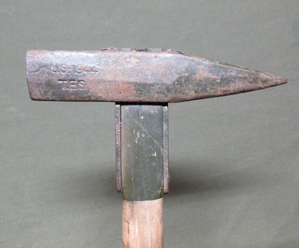 WWII U.S. Army Mountain Troops Piton Hammer -“T.E.S. 1944.” – SOLD | J ...