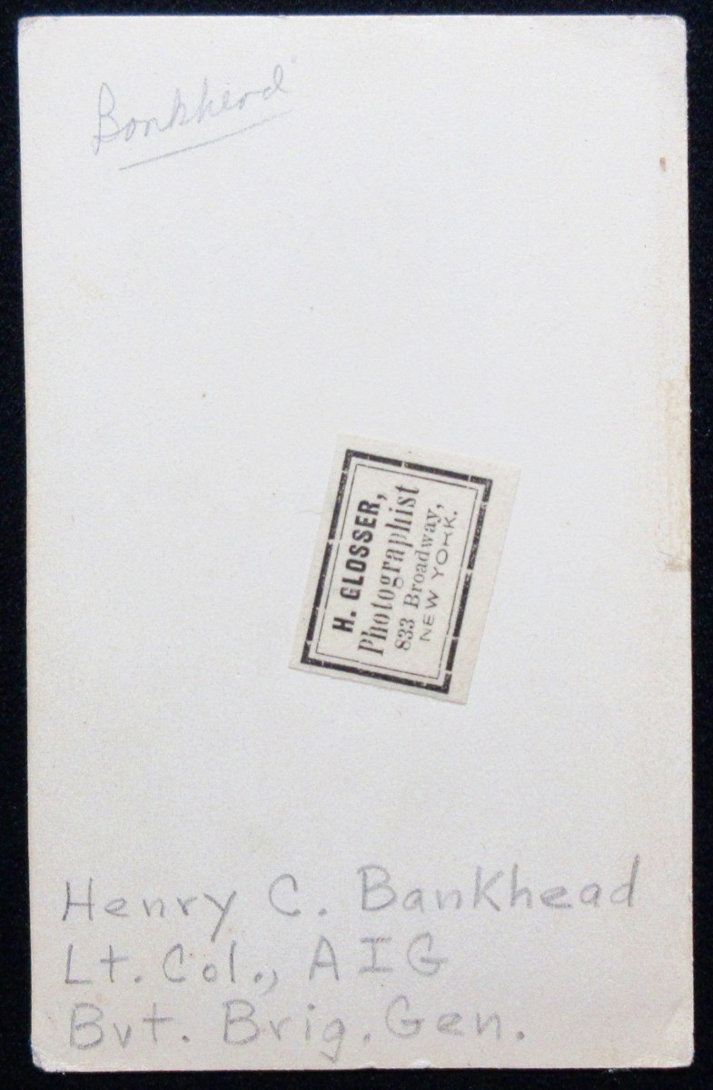 CDV – LtCol. Henry Cary Bankhead USA – SOLD | J. Mountain Antiques
