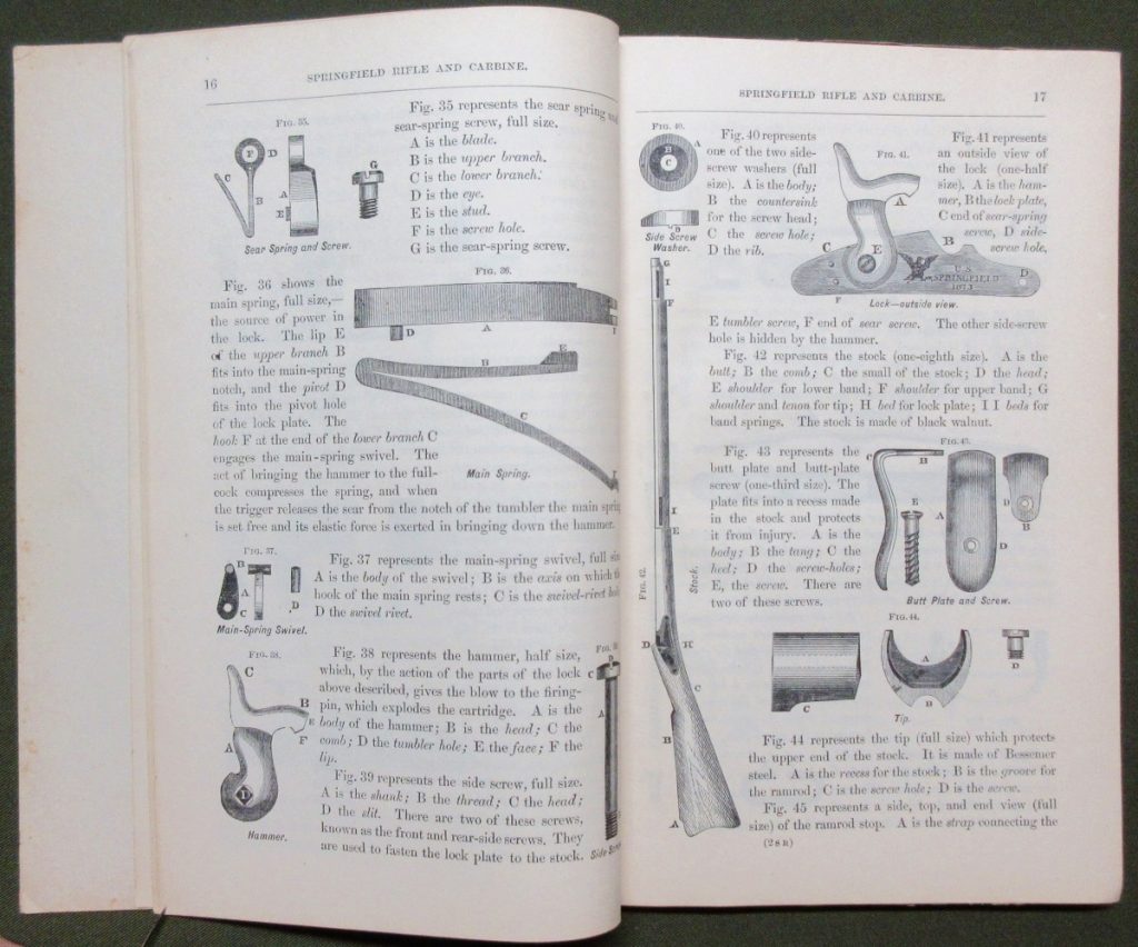 SCARCE 1882 DESCRIPTION -SPRINGFIELD RIFLE, CARBINE, AND ARMY REVOLVERS ...
