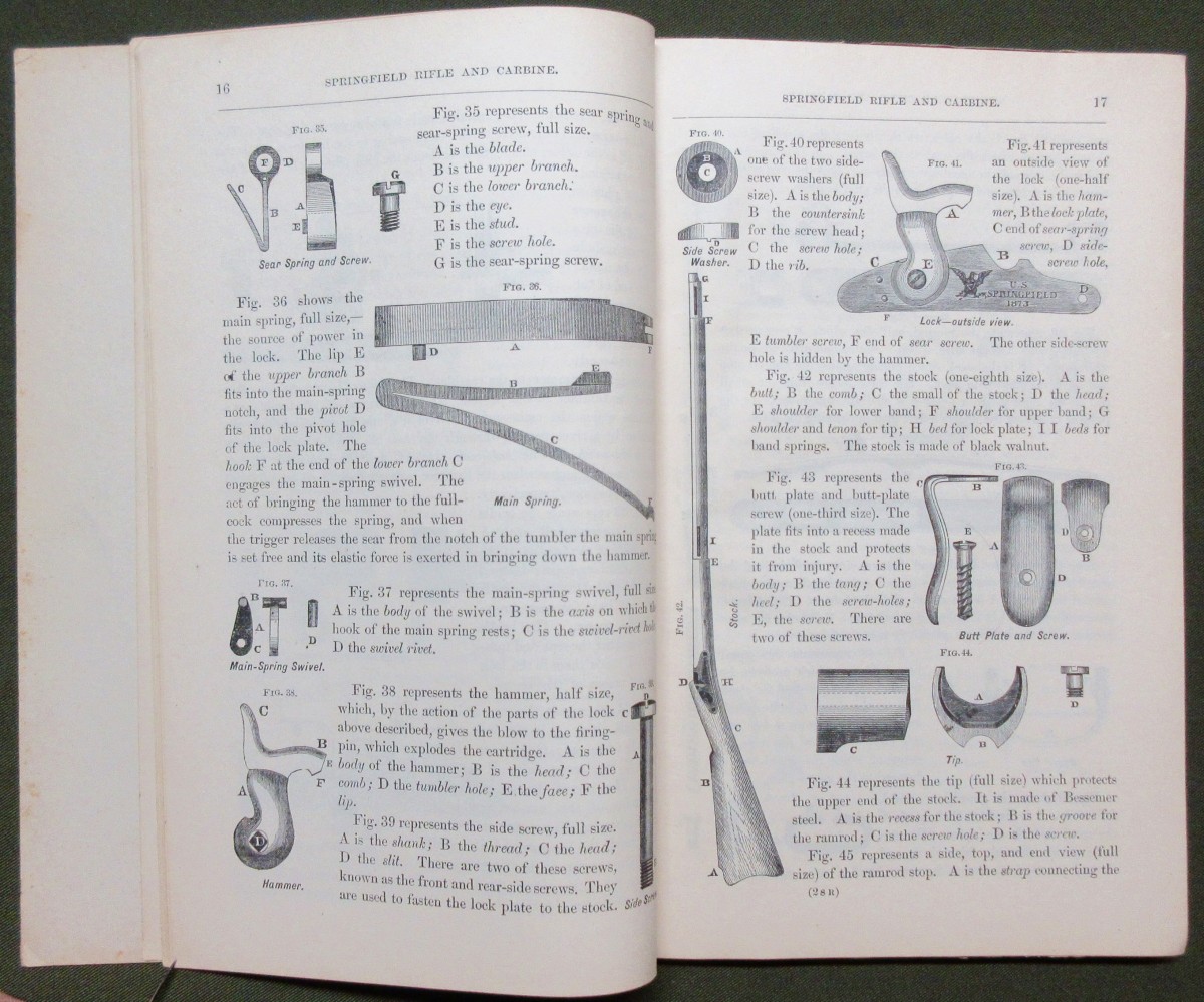 SCARCE 1882 DESCRIPTION -SPRINGFIELD RIFLE, CARBINE, AND ARMY REVOLVERS ...