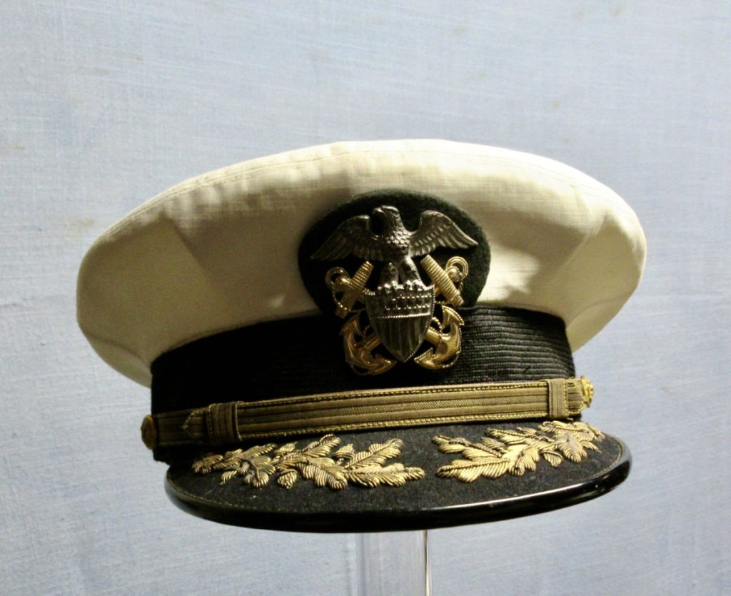 Captain Frederick H. Wahlig, USN- His Dress White Cover- A WWII Sub ...