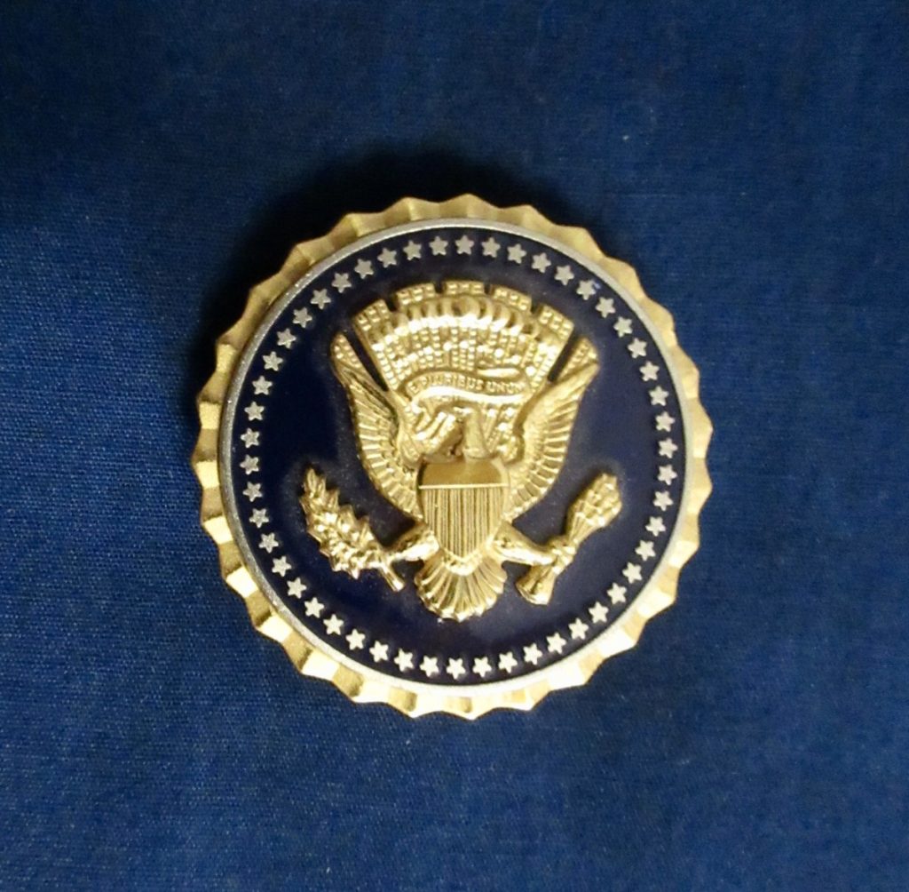 Presidential Service Badge -Numbered. SOLD | J. Mountain Antiques