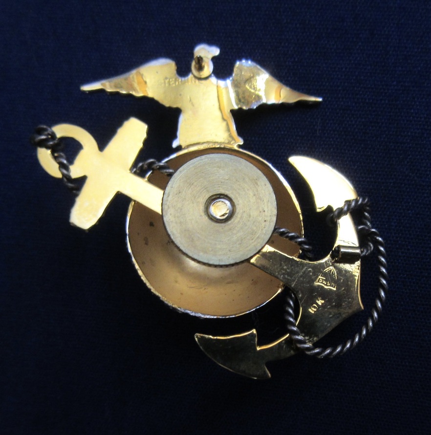 M1936 USMC Officers Cap & Collar EGA Set. SOLD | J. Mountain Antiques