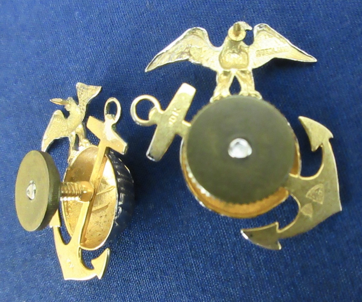 M1936 USMC Officers Cap & Collar EGA Set. SOLD | J. Mountain Antiques