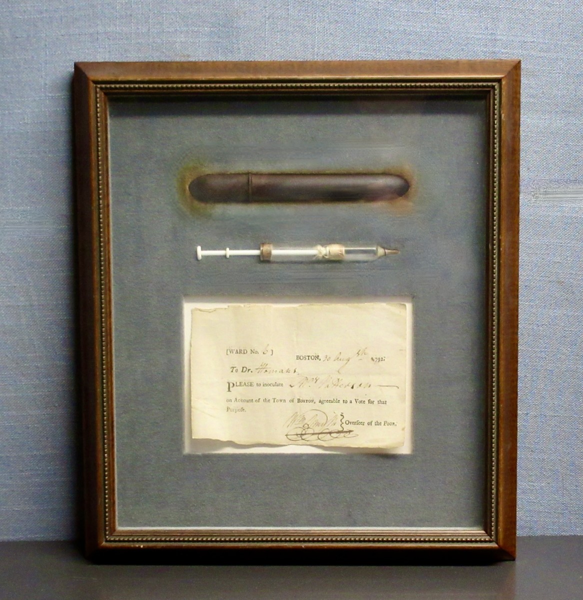 18th Century Medical Syringe With Wooden Case. | J. Mountain Antiques