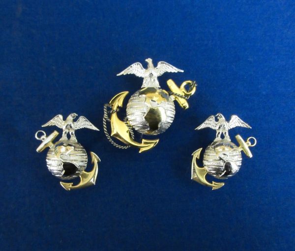 M1936 USMC Officers Cap & Collar EGA Set. SOLD | J. Mountain Antiques