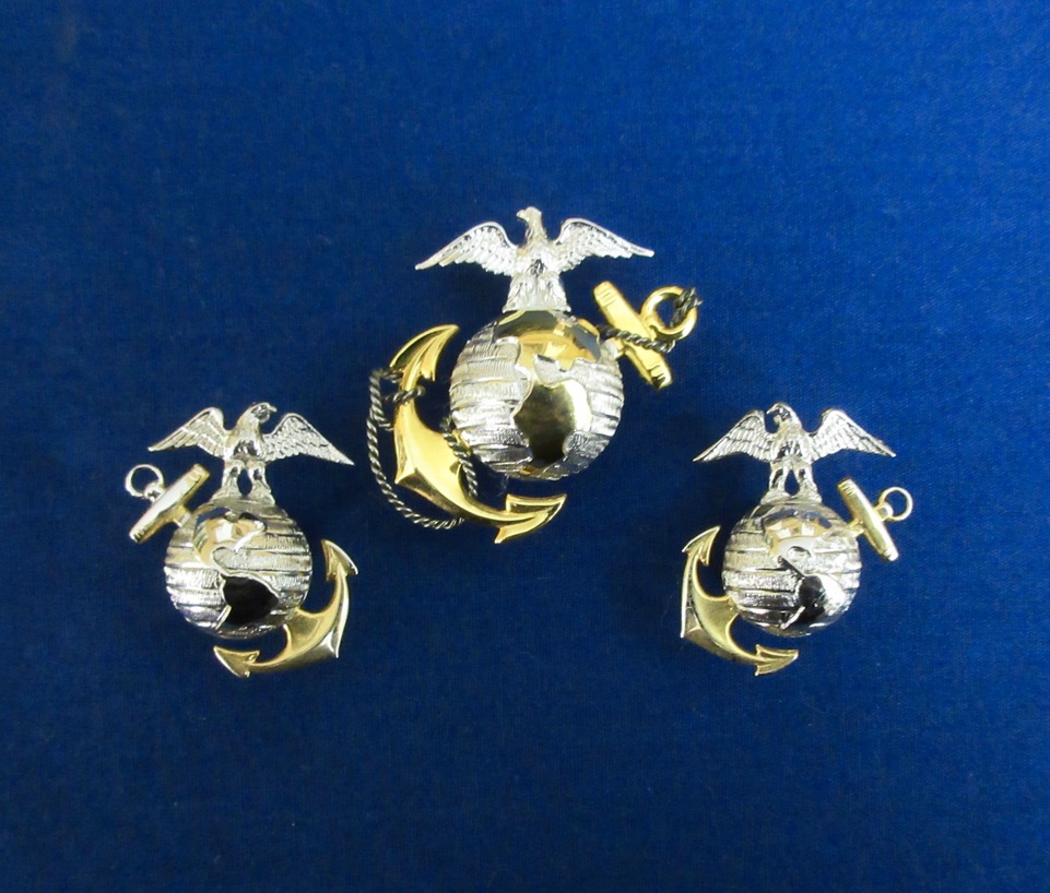 M1936 USMC Officers Cap & Collar EGA Set. SOLD | J. Mountain Antiques