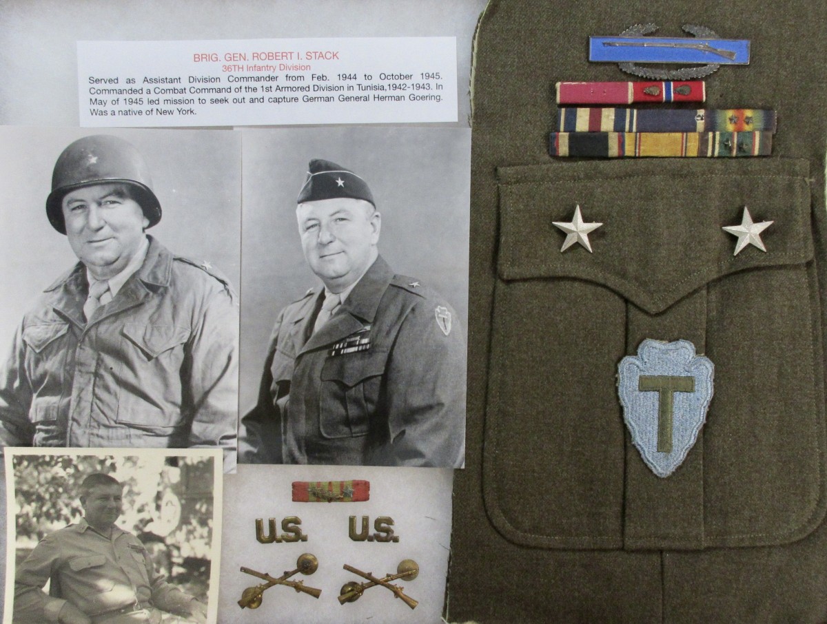 General Robert I. Stack – Ribbon Bars, Stars, & Insignia lot – SOLD | J ...