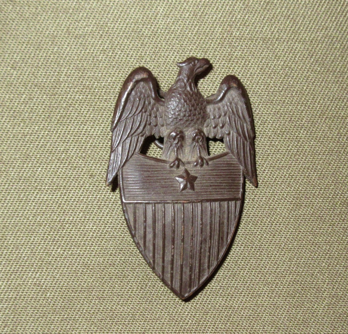 1902 Era Bronzed Brigadier General s Aide De Camp Saddle Cloth Insignia 1902 Era Bronzed Brigadier General s Aide De Camp Saddle Cloth Insignia