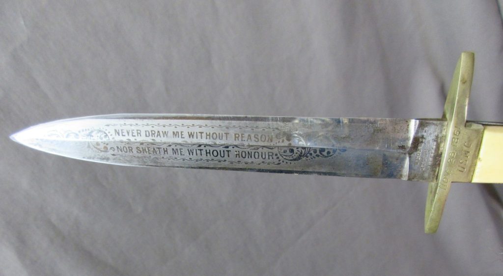 Marine Corps General’s Watch & Id’d Bowie Knife. | J. Mountain Antiques