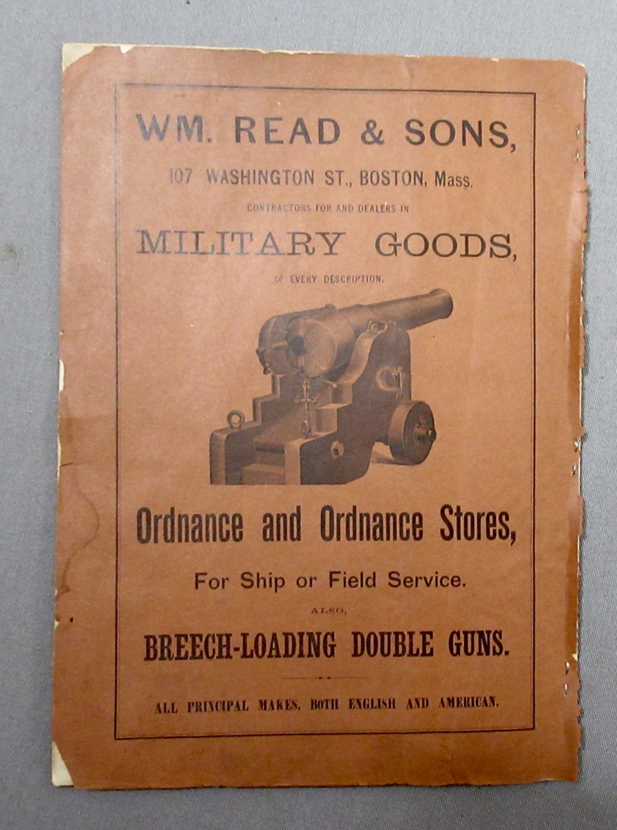 1890 William Read & Sons Military Goods Catalog | J. Mountain Antiques