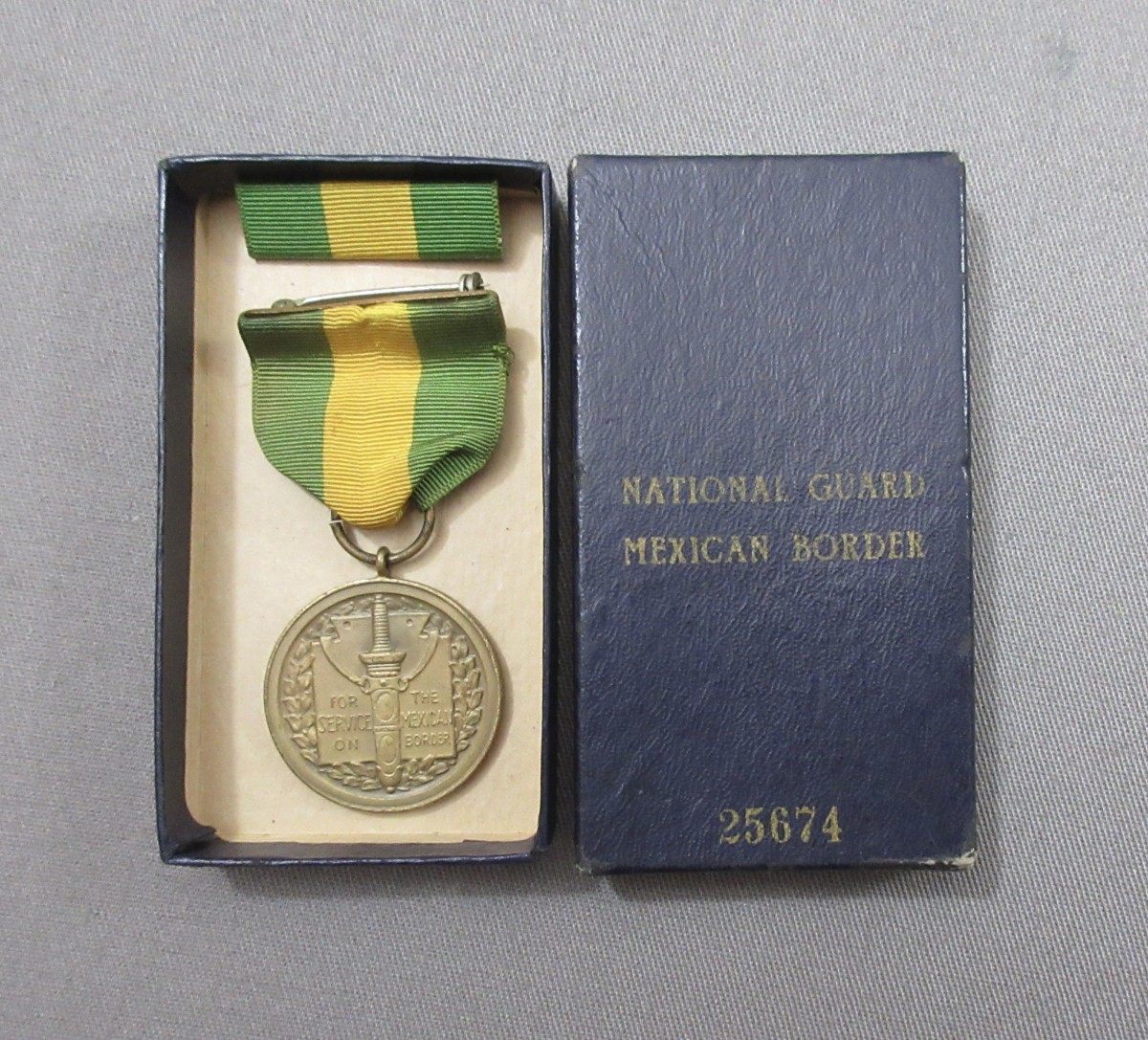 Boxed National Guard Mexican Border Medal SOLD | J. Mountain Antiques
